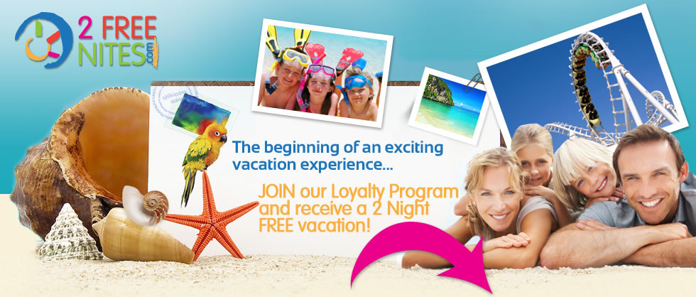 Signup for a 2 Free Night Vacation - 2freenites.com